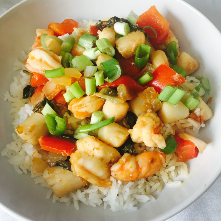 Holy Basil Shrimp & Scallop – My Simple Christianity